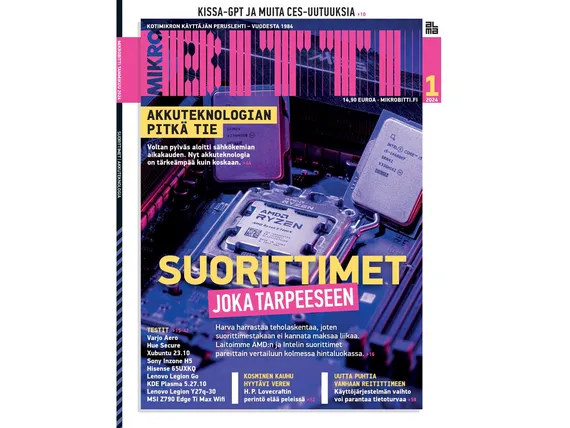 Mikrobitti 1/2024 nyt luettavana: Vertailussa kolmen hintaluokan ...