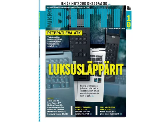 Lue lokakuun Mikrobitti: Vertailuissa teholäppärit & 400–500 euron ...