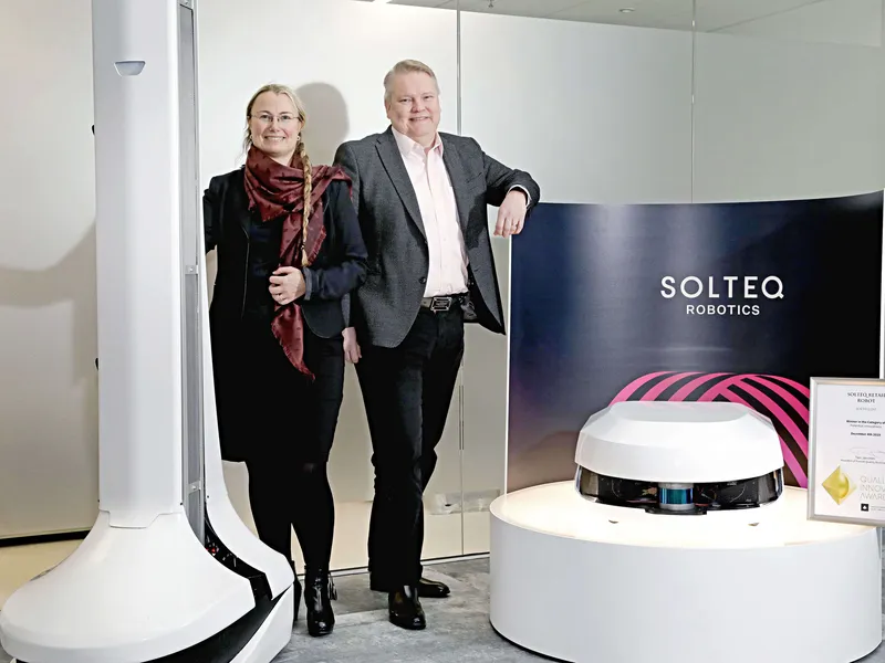 Solteq teki radikaalin liikkeen ja kehitti robotin, joka skannaa ...