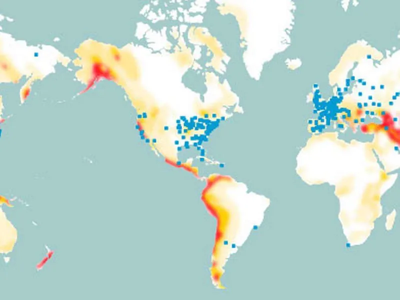 Ydinvoimalat ja mannerlaatat kartalla - Viidennes ydinvoimaloista ...