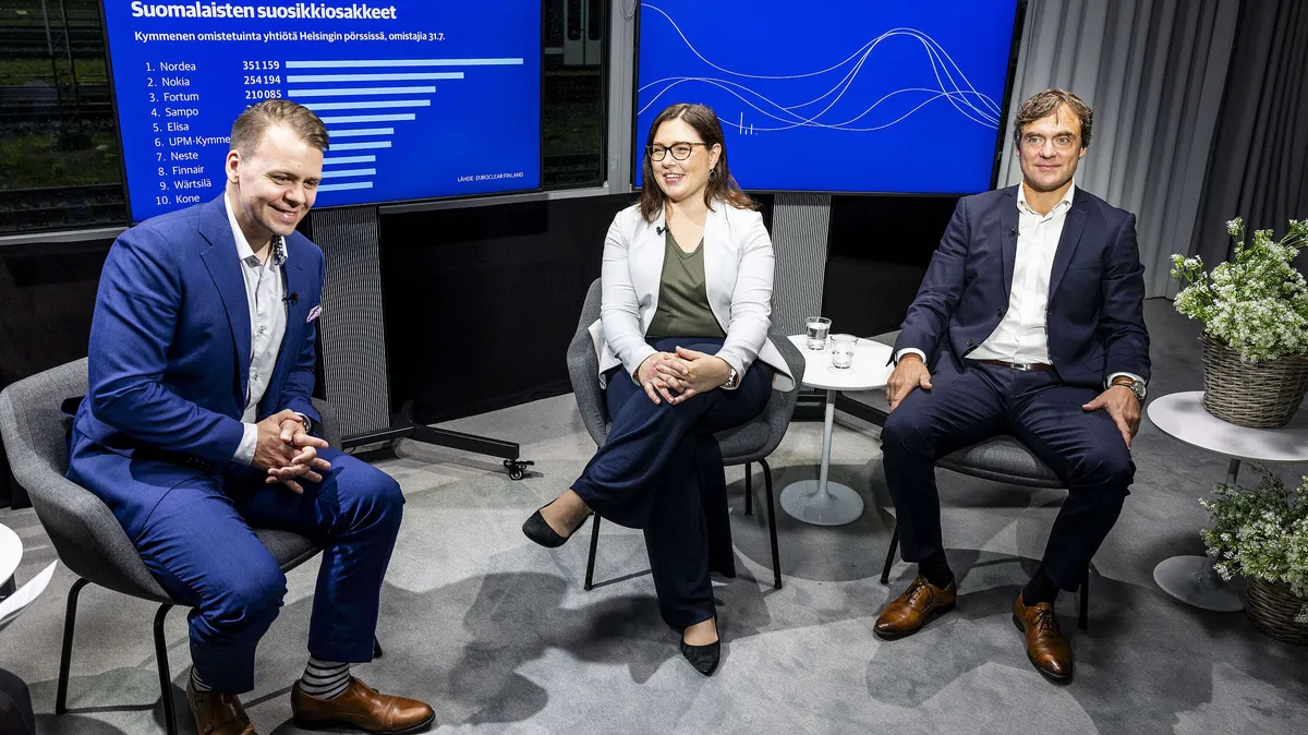 Nämä kolme Helsingin pörssin osaketta ovat nyt houkuttelevissa ...