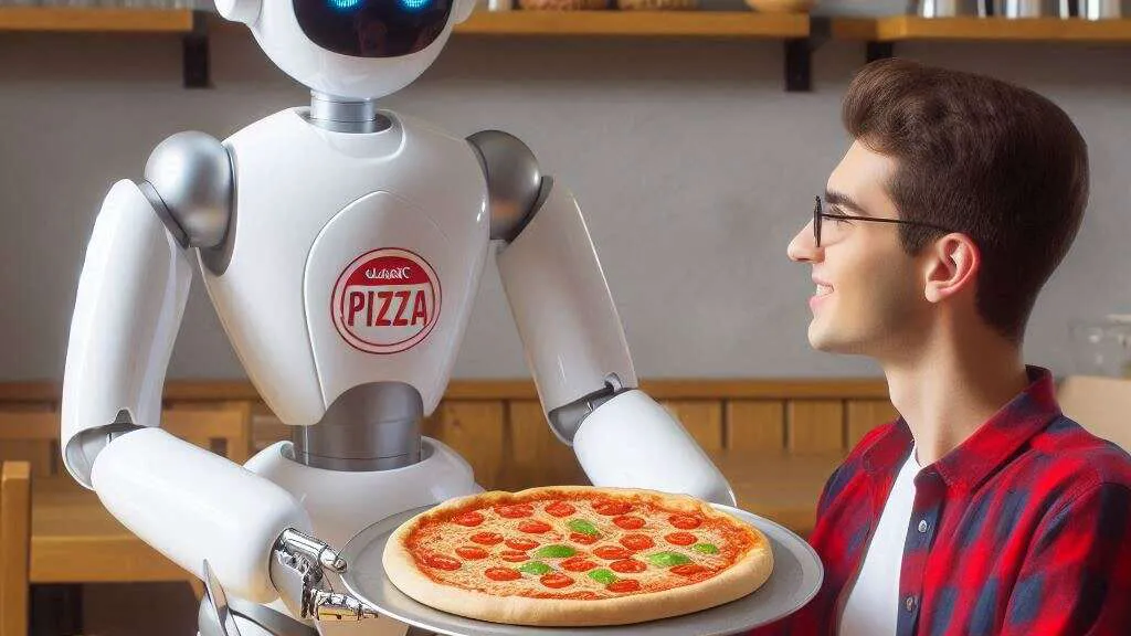 Service for nerds: In Helsinki, pizza and burgers are served by a robot ...