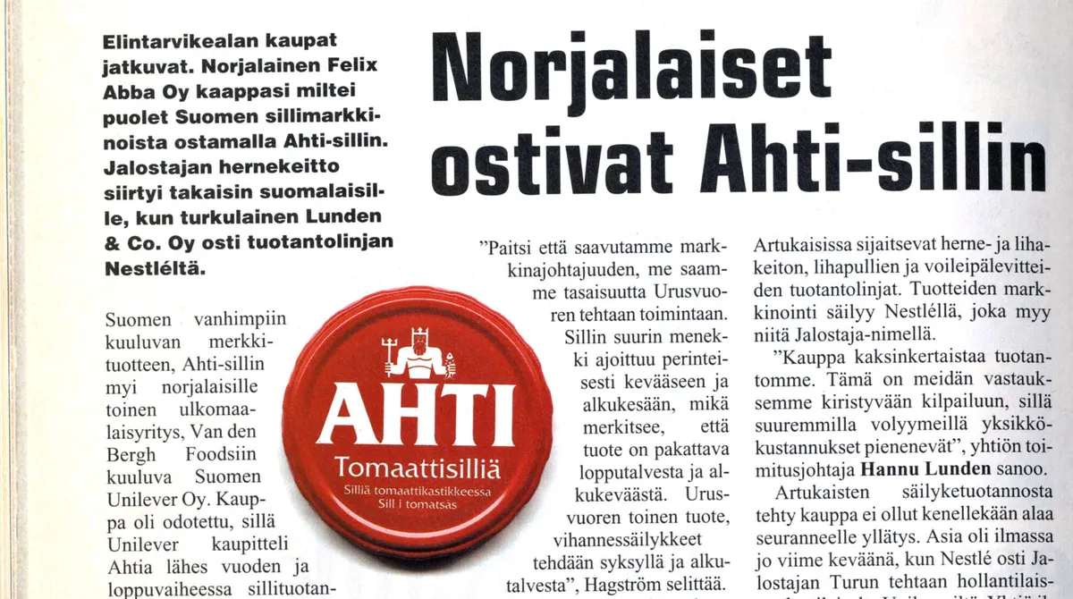 Näin yksi Suomen vanhimmista merkkituotteista myytiin norjalaisille ...