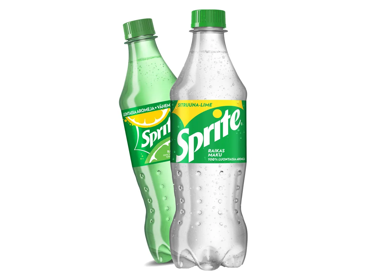 Tuttu Sprite-pullo jää historiaan Suomessa – ”Kirkas on uusi vihreä ...